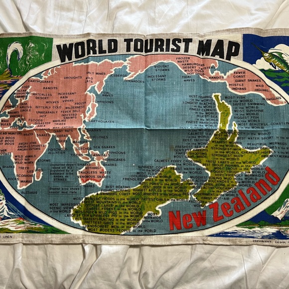 Wall Decor | World Tourist Map | Poshmark